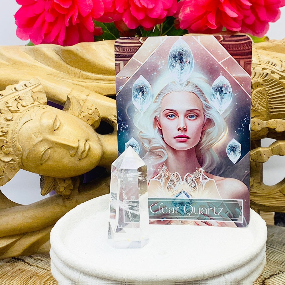 Sacred Feminine Awakening Oracle Cards & 13 Crystal Altar Set – Spirit ...