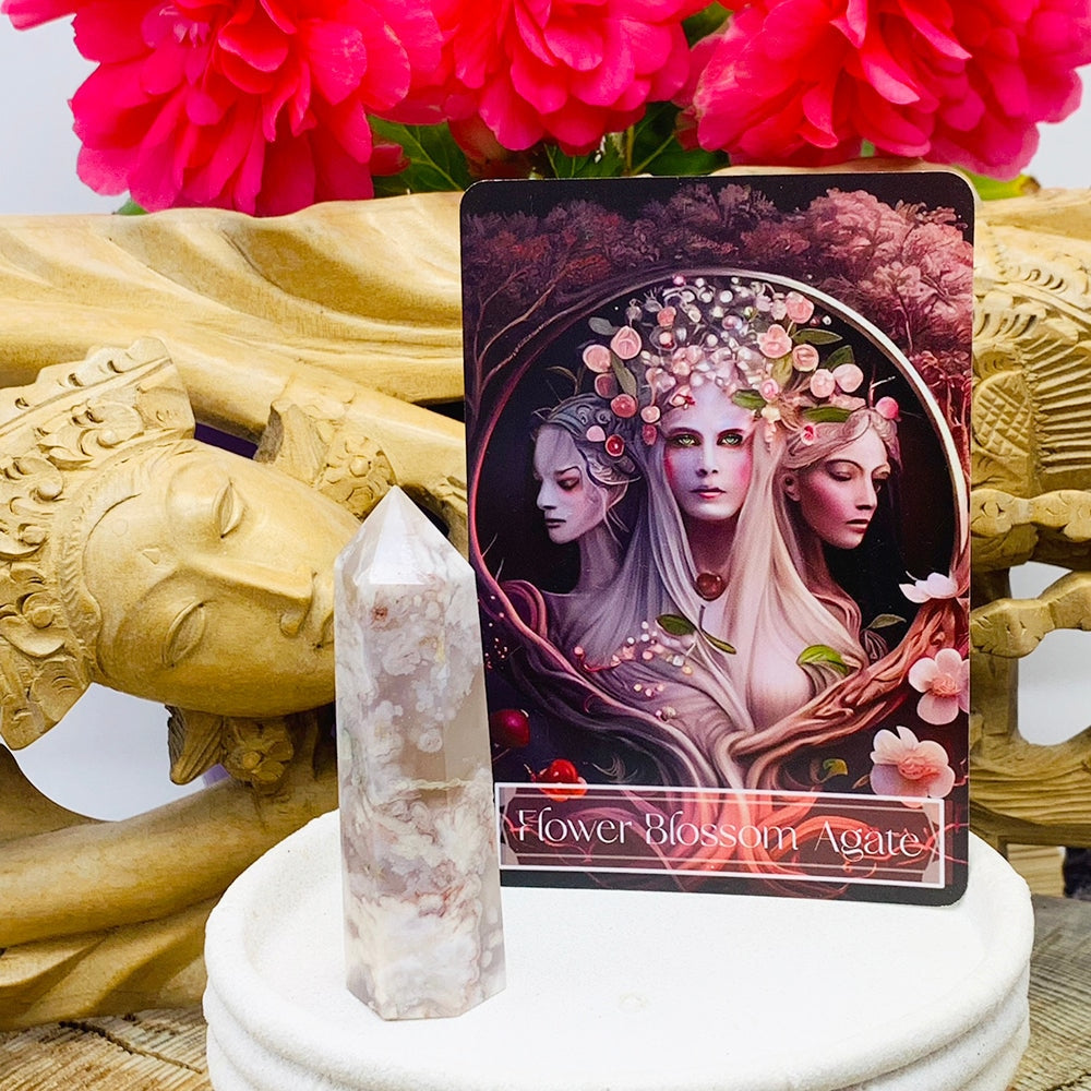 Sacred Feminine Awakening Oracle Cards & 13 Crystal Altar Set – Spirit ...