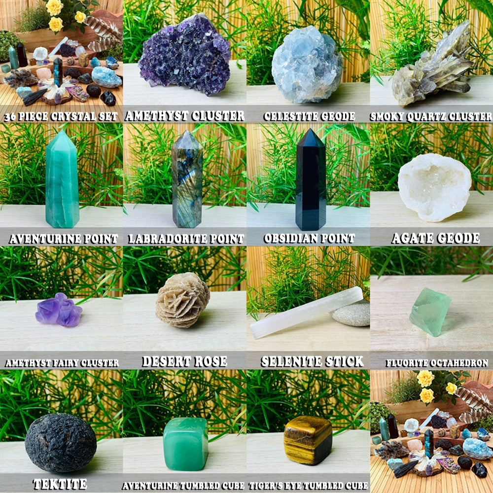 36-Piece Ultimate Crystal Collectors Kit🤩 – Spirit Magicka
