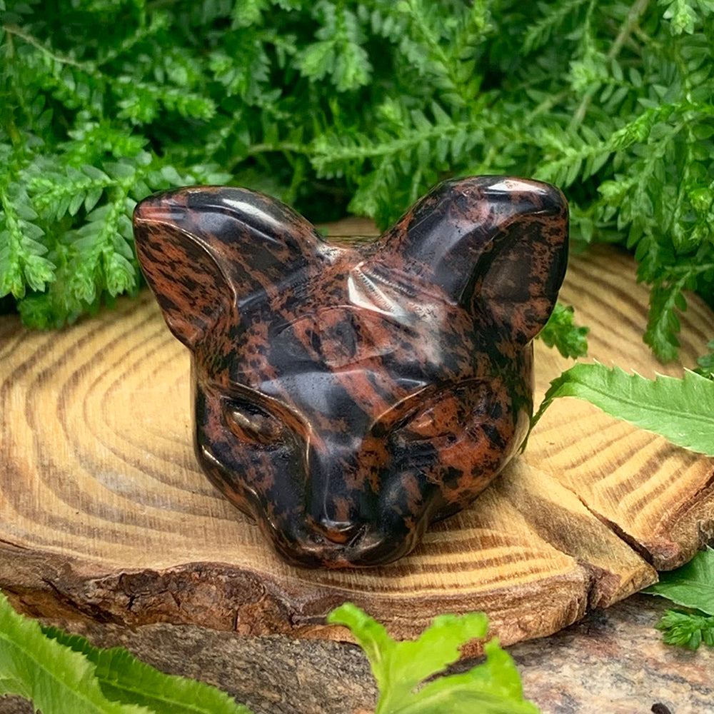 Crystal Animal Spirit Totems: Visionary Cat - Red Obsidian – Spirit Magicka