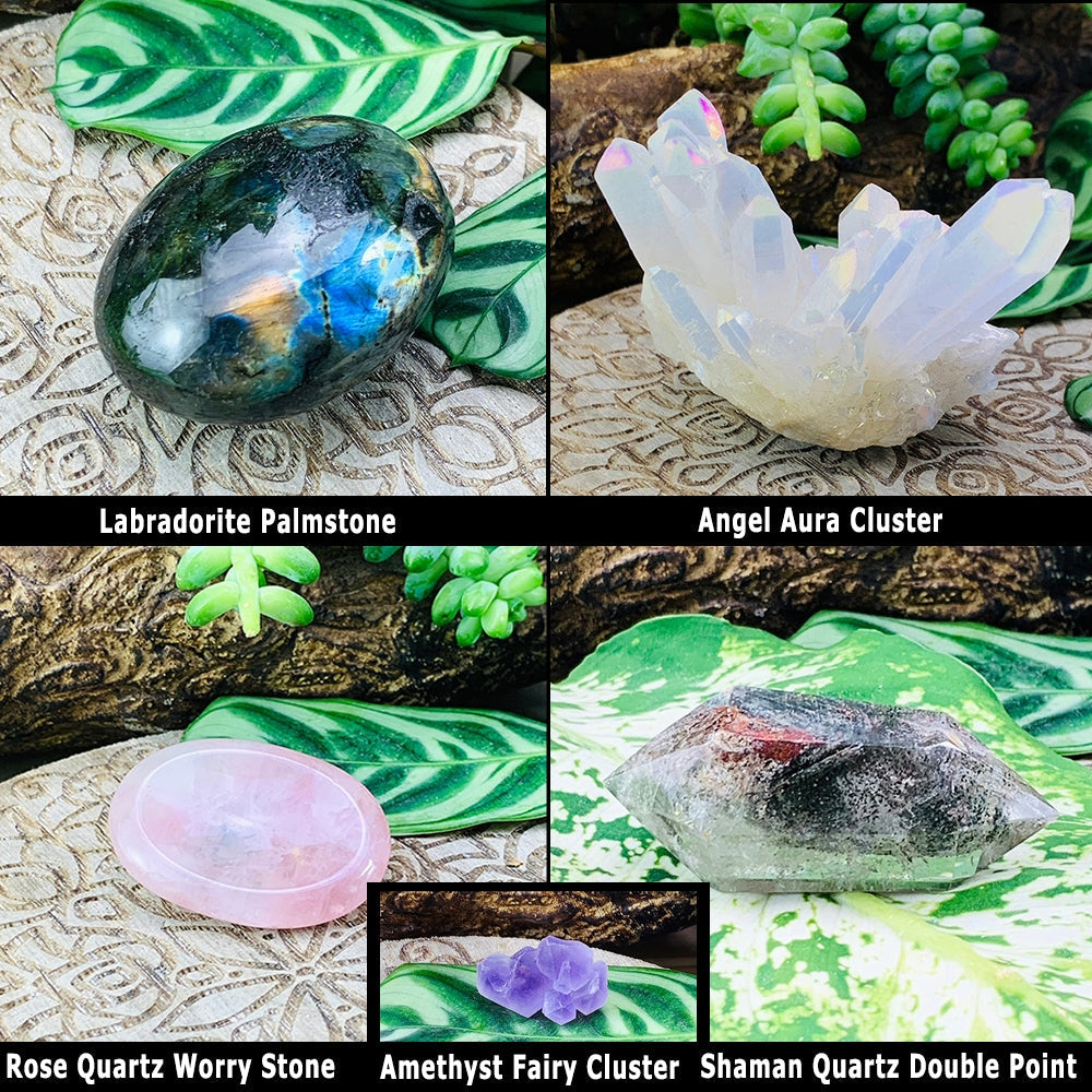 9-Piece Crystal Peaceful Sleep Altar Set – Spirit Magicka