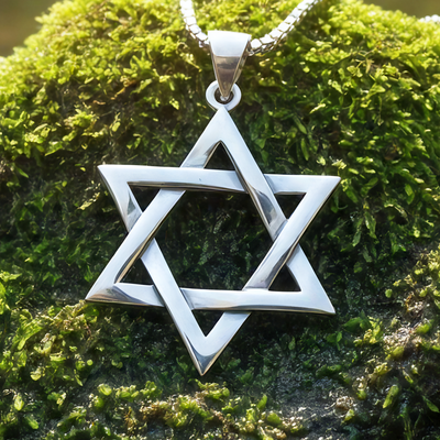 Silver Star of David Necklace – Spirit Magicka