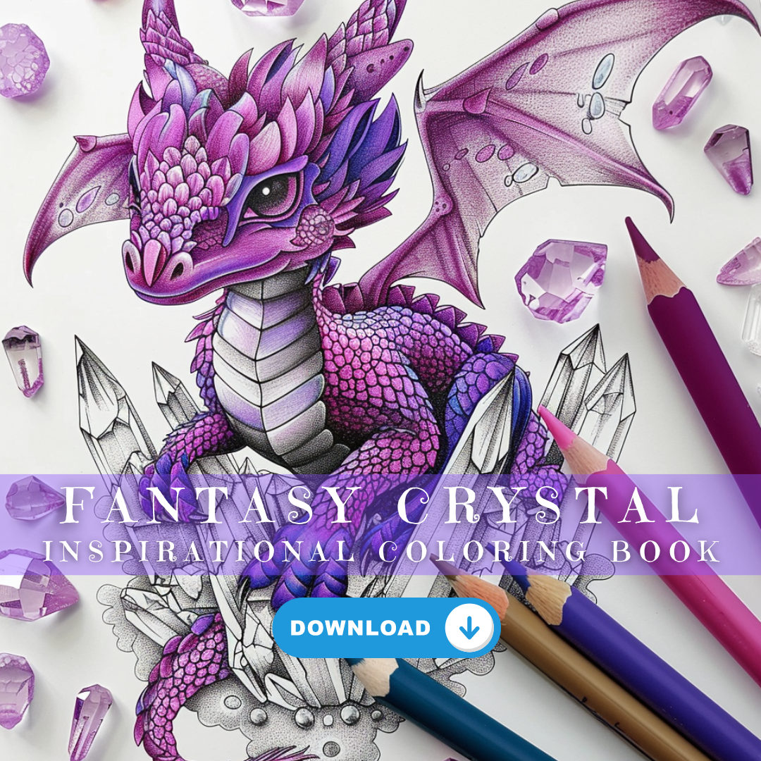 Crystal Fantasy Coloring Book – Spirit Magicka