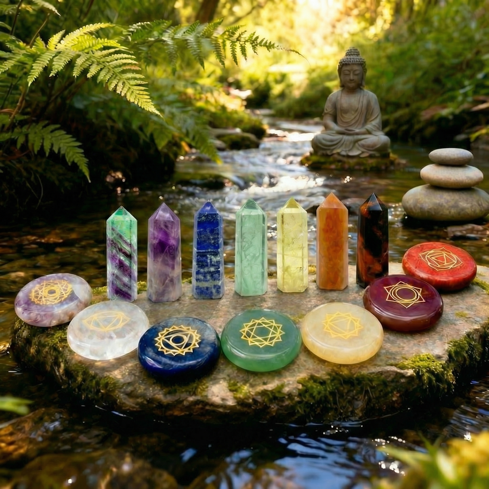 14 Pcs Crystal Points Chakra Stones Bundle Set – Spirit Magicka