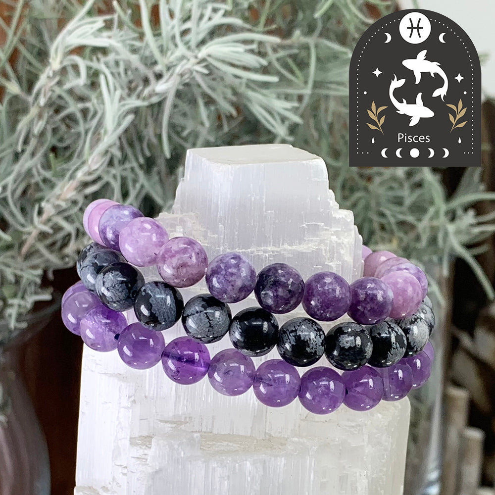 ♓ Pisces - February 19th - March 20th - Zodiac Astrology Crystal Brace ...