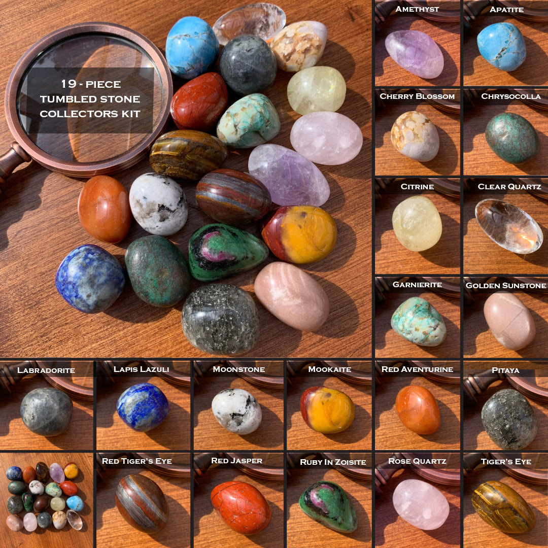 19-Piece Tumbled Stones Collectors Kit – Spirit Magicka