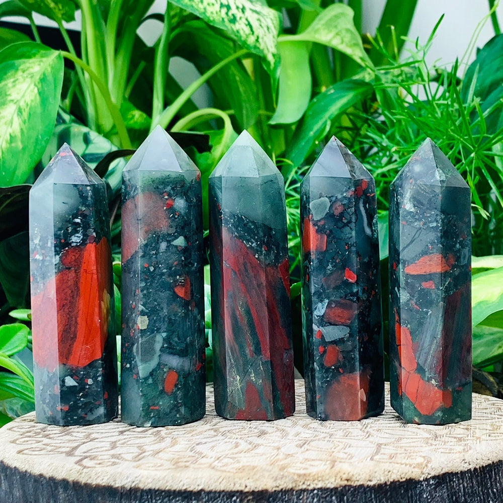 African Bloodstone Point – Spirit Magicka