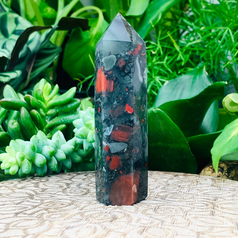 African Bloodstone Point – Spirit Magicka