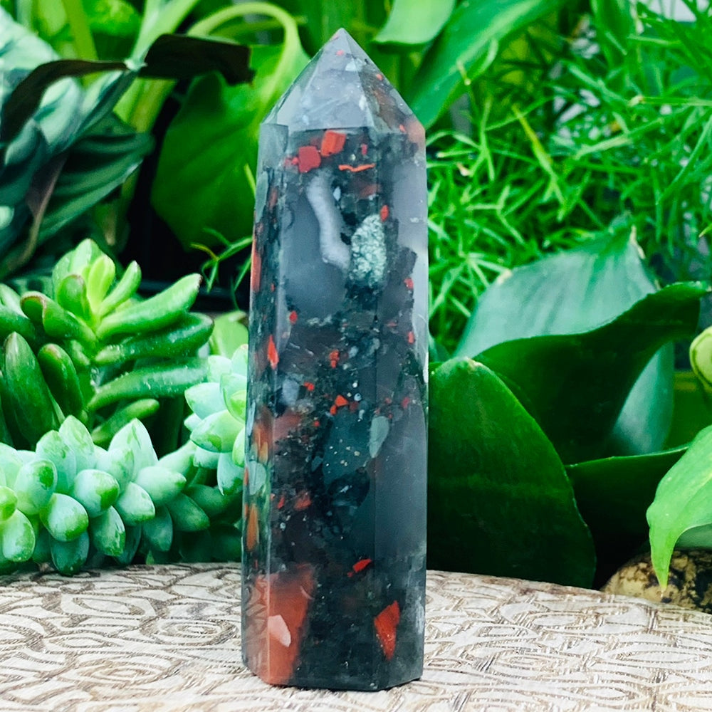 African Bloodstone Point – Spirit Magicka