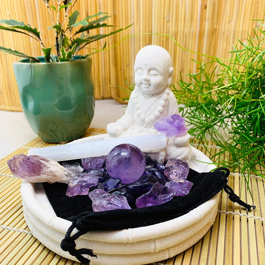 Amethyst Crystal Pouch Bundle – Spirit Magicka
