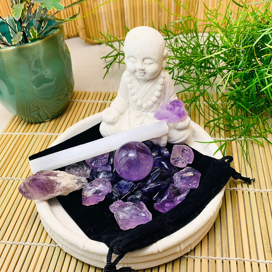 Amethyst Crystal Pouch Bundle – Spirit Magicka