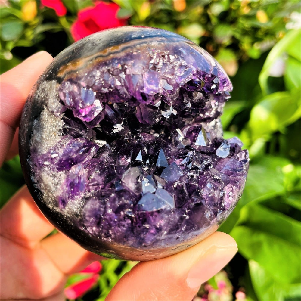 Amethyst Geode Sphere (Item #0052) – Spirit Magicka