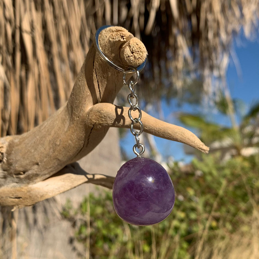 Amethyst Crystal Keychain – Spirit Magicka