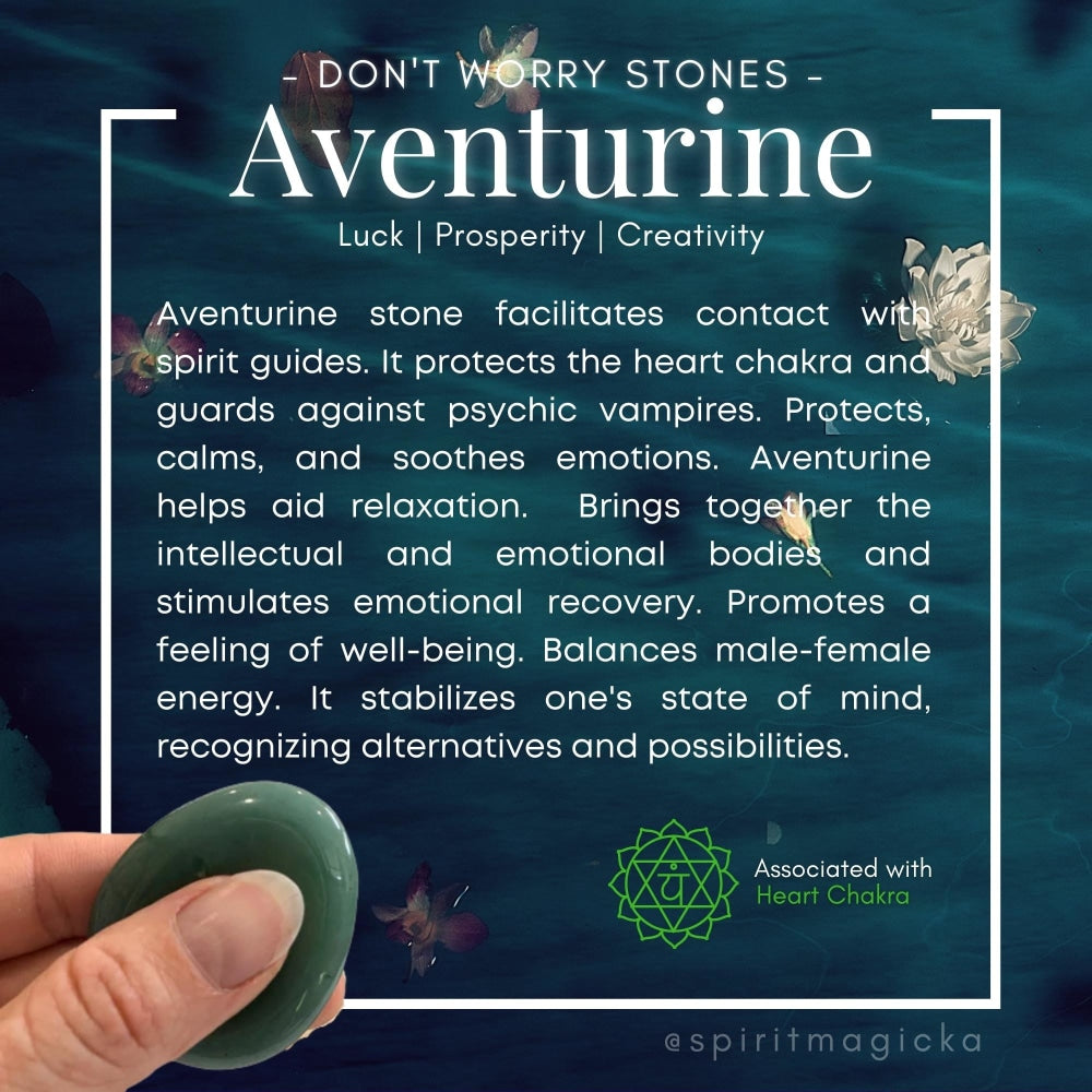 Aventurine Worry Stone – Spirit Magicka