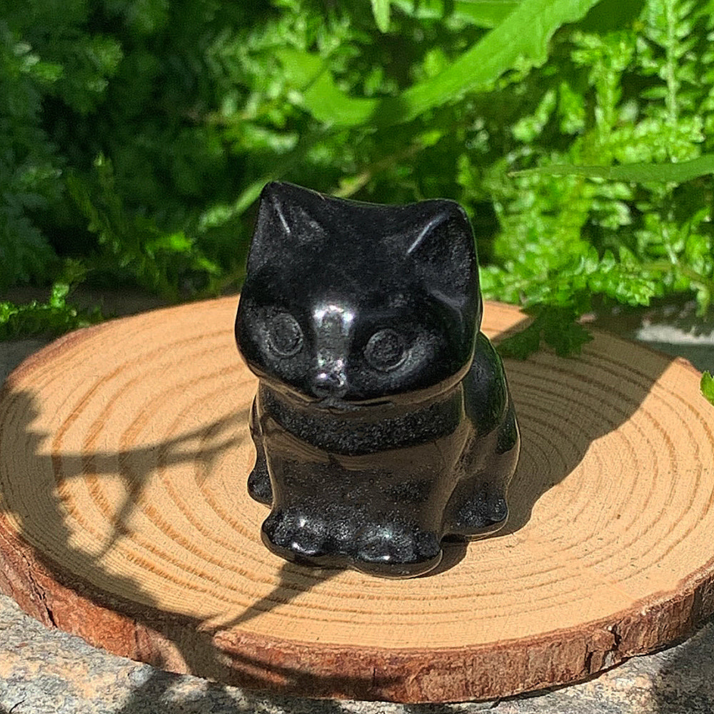 Crystal Animal Spirit Totems: Black Protection Agate Cat – Spirit Magicka