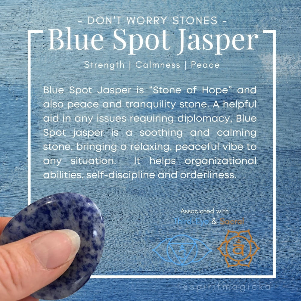 Blue Spot Jasper Worry Stone – Spirit Magicka