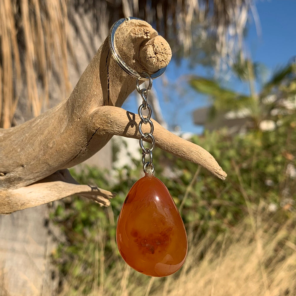 Carnelian Crystal Keychain – Spirit Magicka