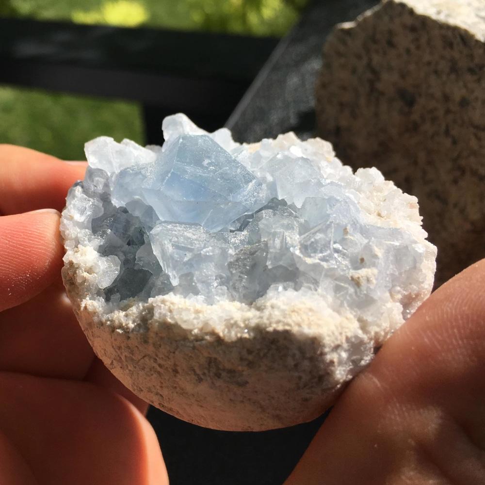 Celestite Geode Cluster – Spirit Magicka