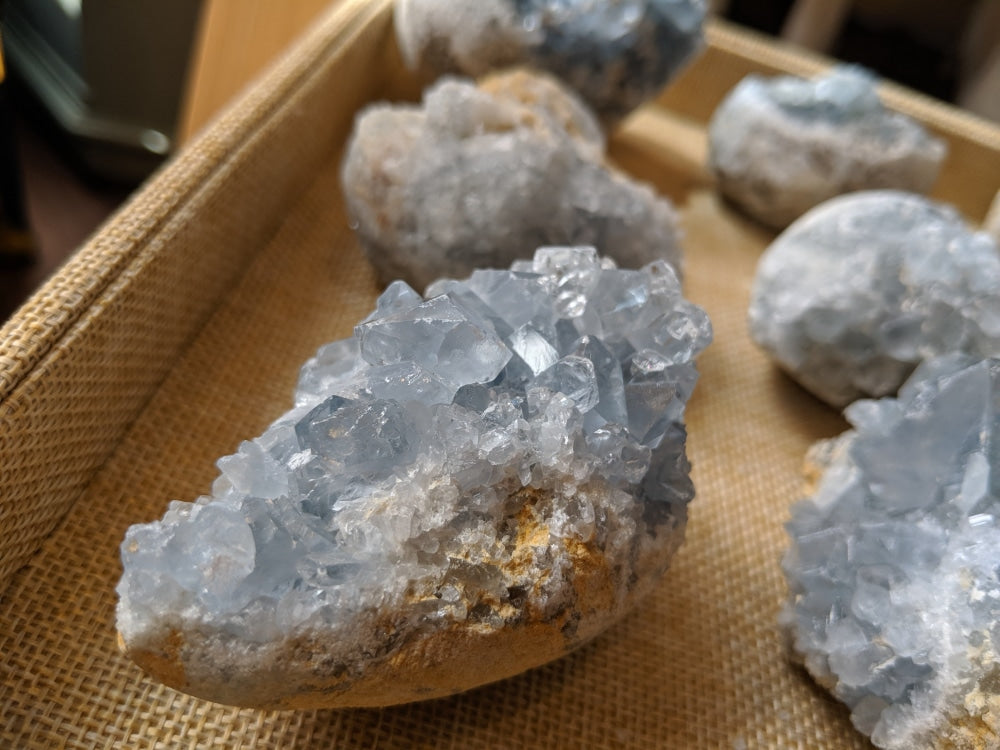 Celestite Geode Cluster – Spirit Magicka