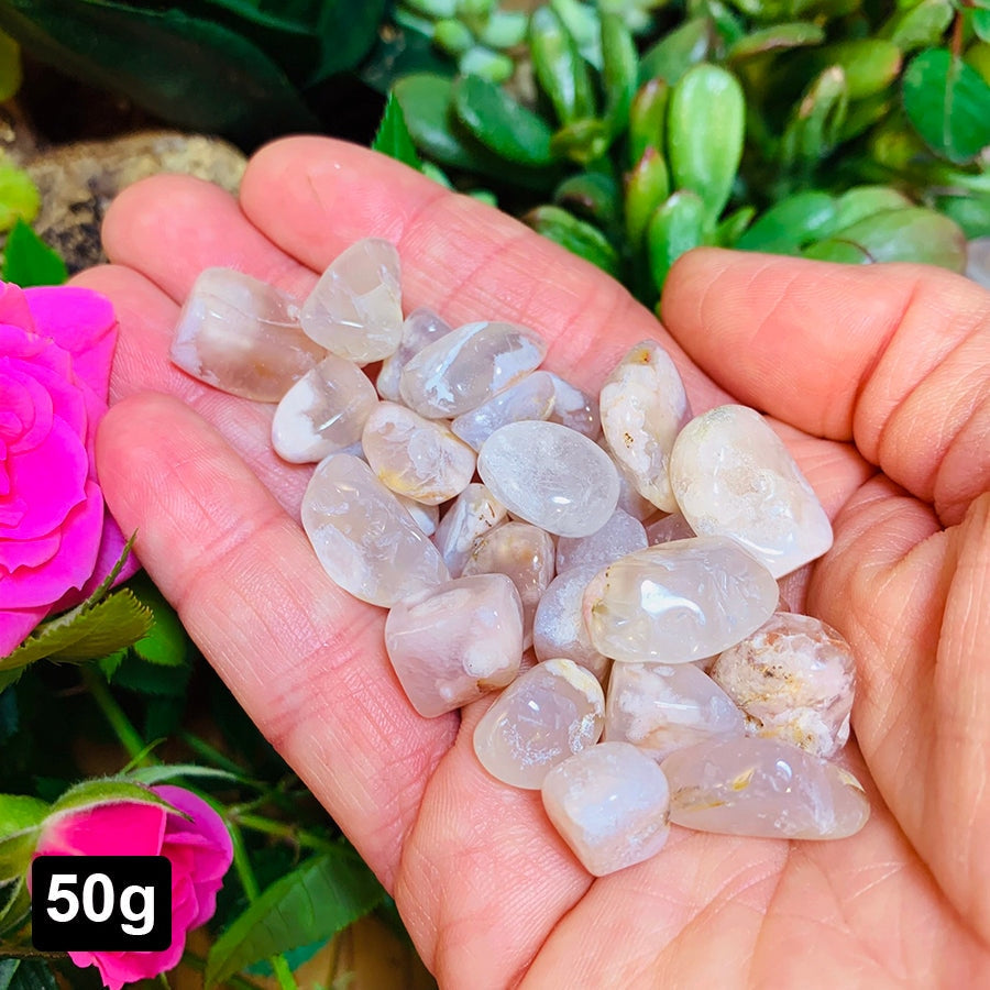 Cherry Flower Blossom Agate Mini Gemstones (50 Gram / 1.7oz. Lot ...