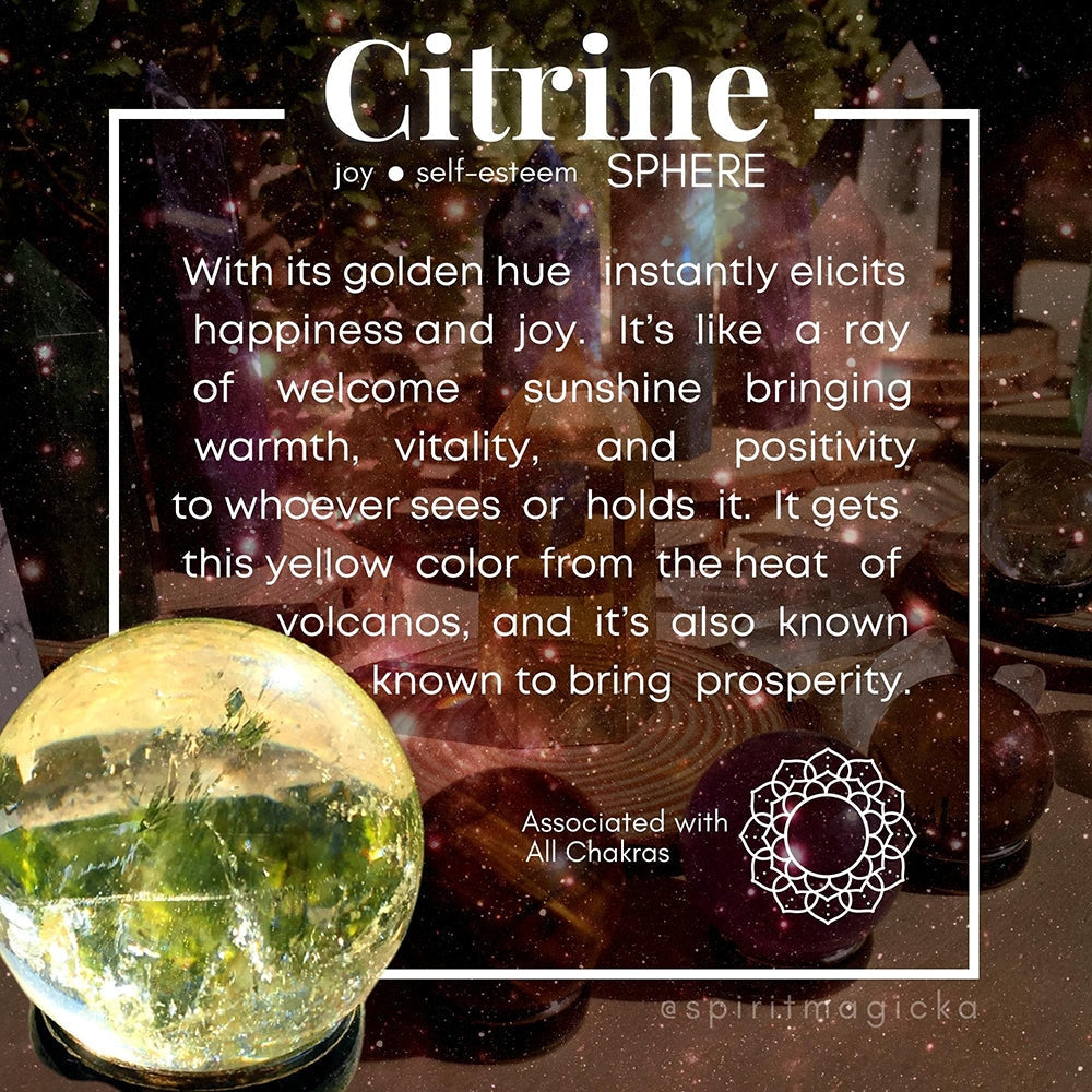 Citrine Mini-Sphere – Spirit Magicka