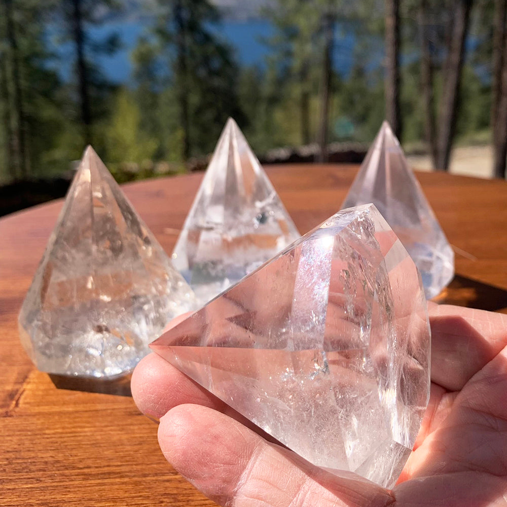 Clear Quartz Diamond Cut Crystal – Spirit Magicka