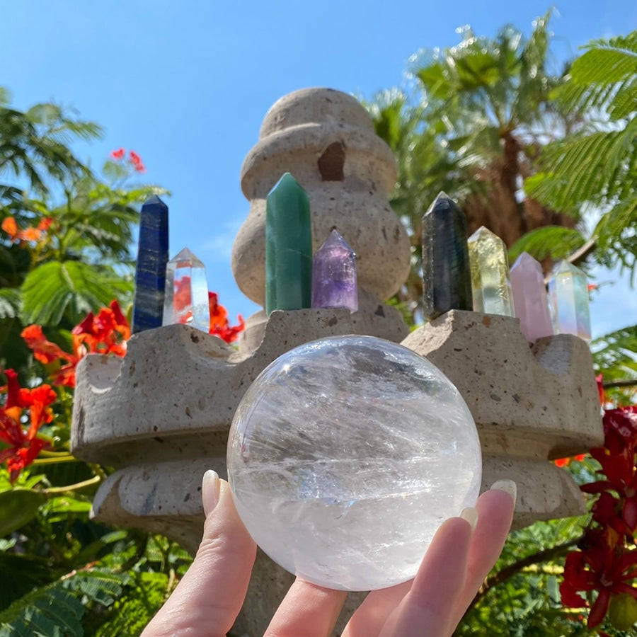 Crystal Quartz Scrying Orb – Spirit Magicka