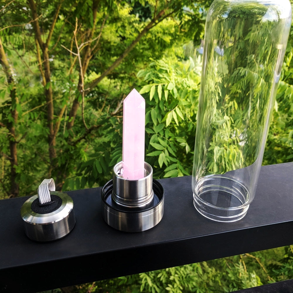 Crystal Gemstone Wand Water Bottle – Spirit Magicka