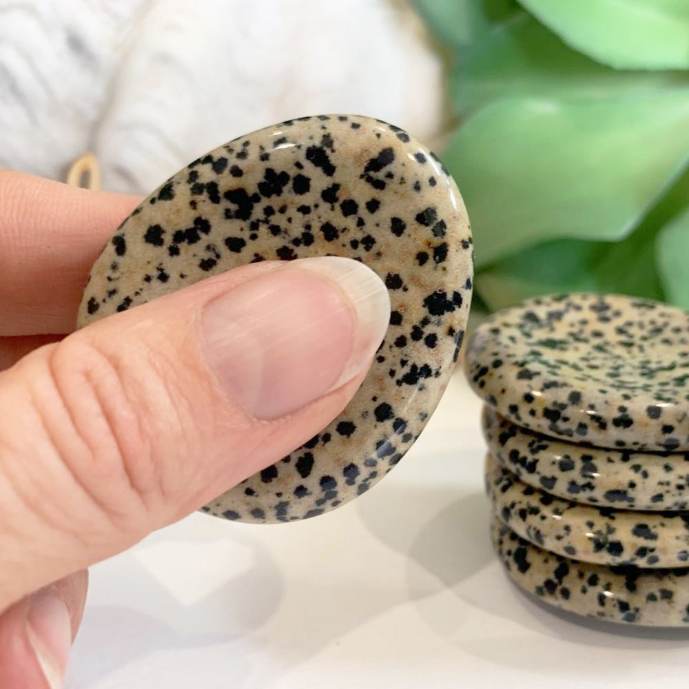 Dalmatian Jasper Worry Stone – Spirit Magicka