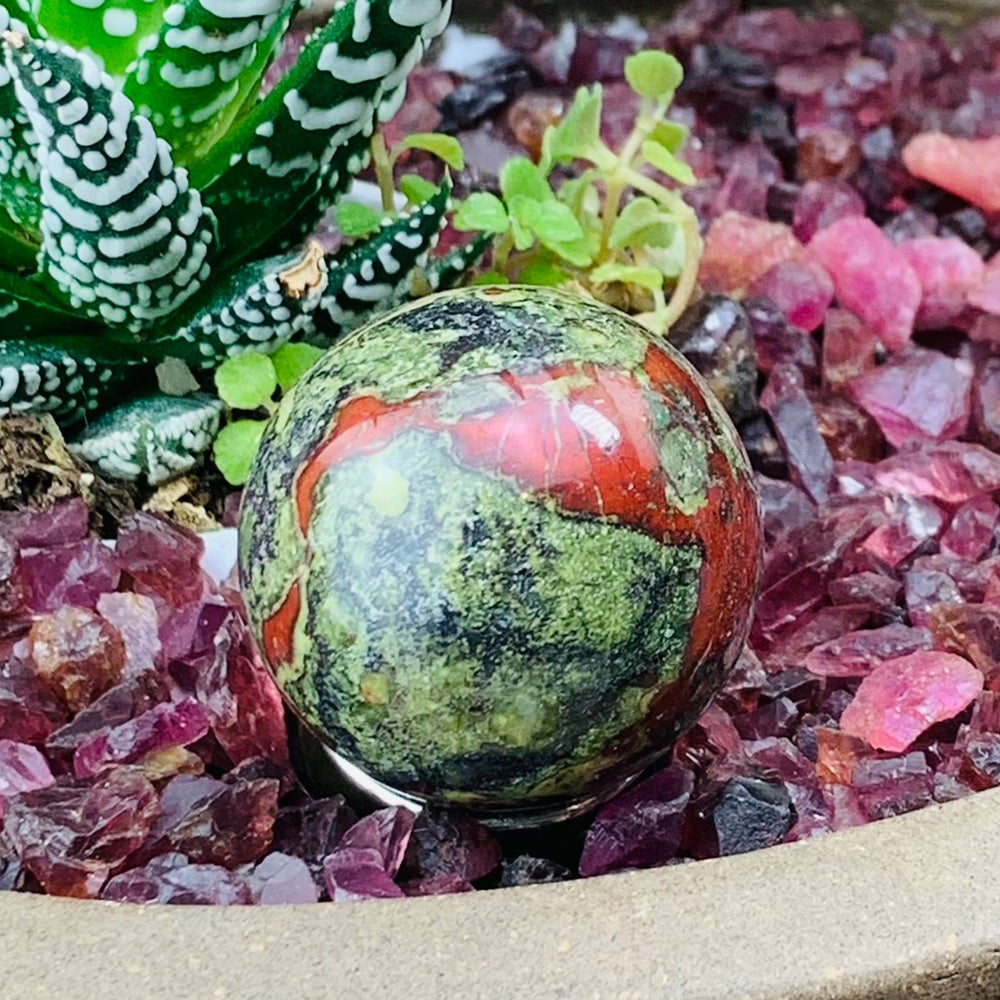Dragon's Blood Jasper Mini-Sphere – Spirit Magicka