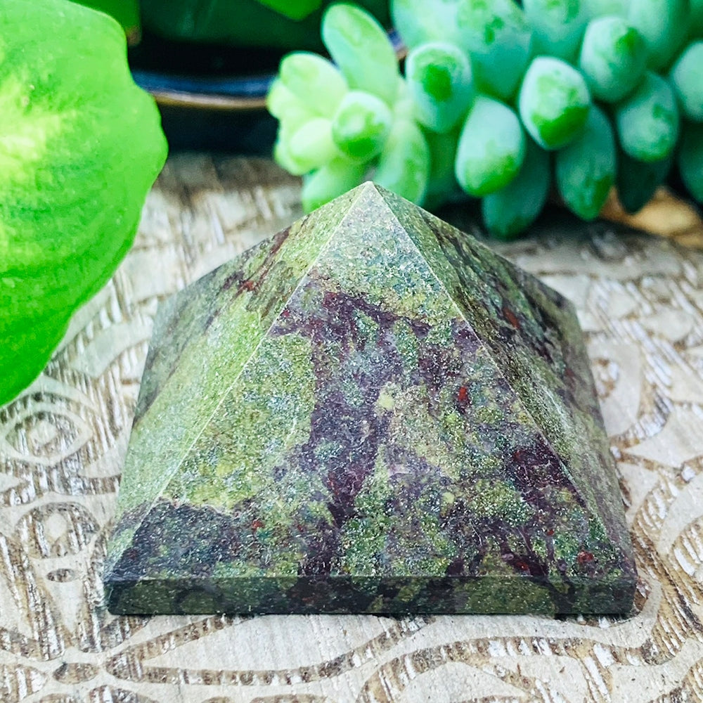 Dragon's Blood Jasper Pyramid - Small – Spirit Magicka