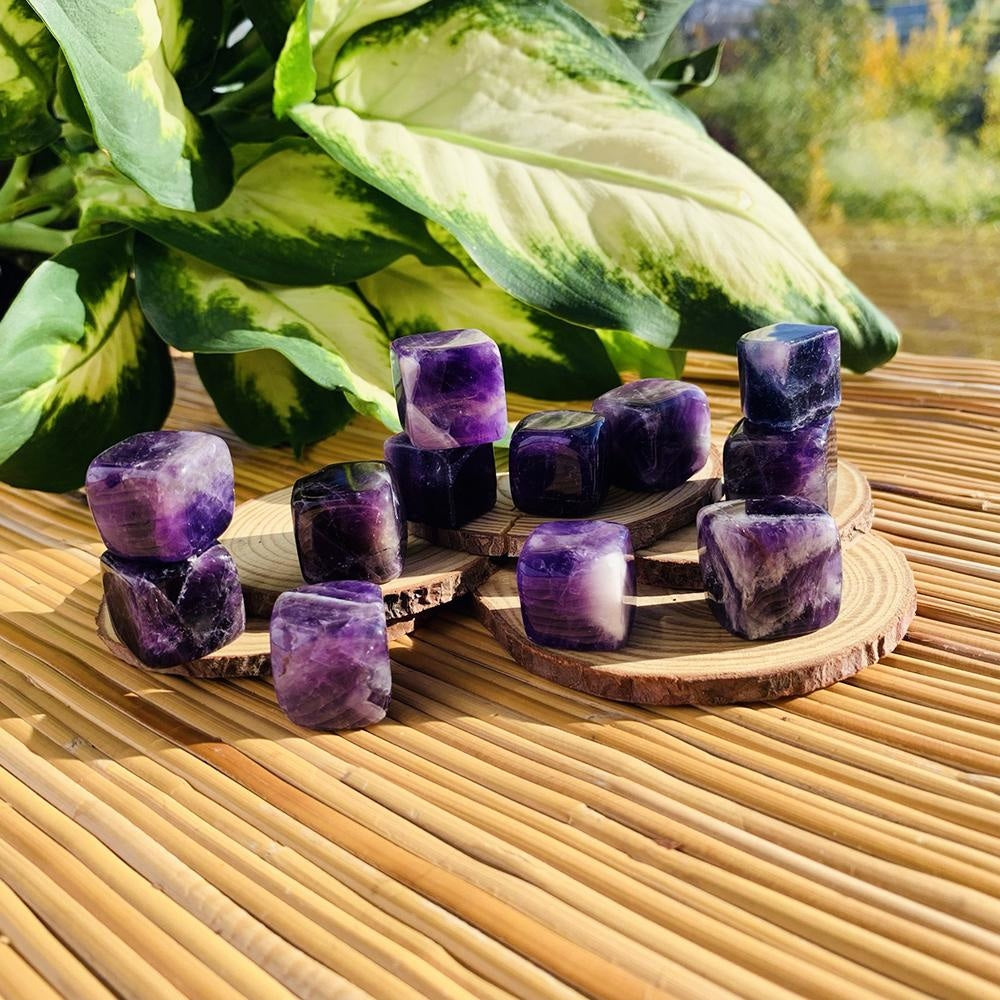 Dream Amethyst Tumbled Cube – Spirit Magicka