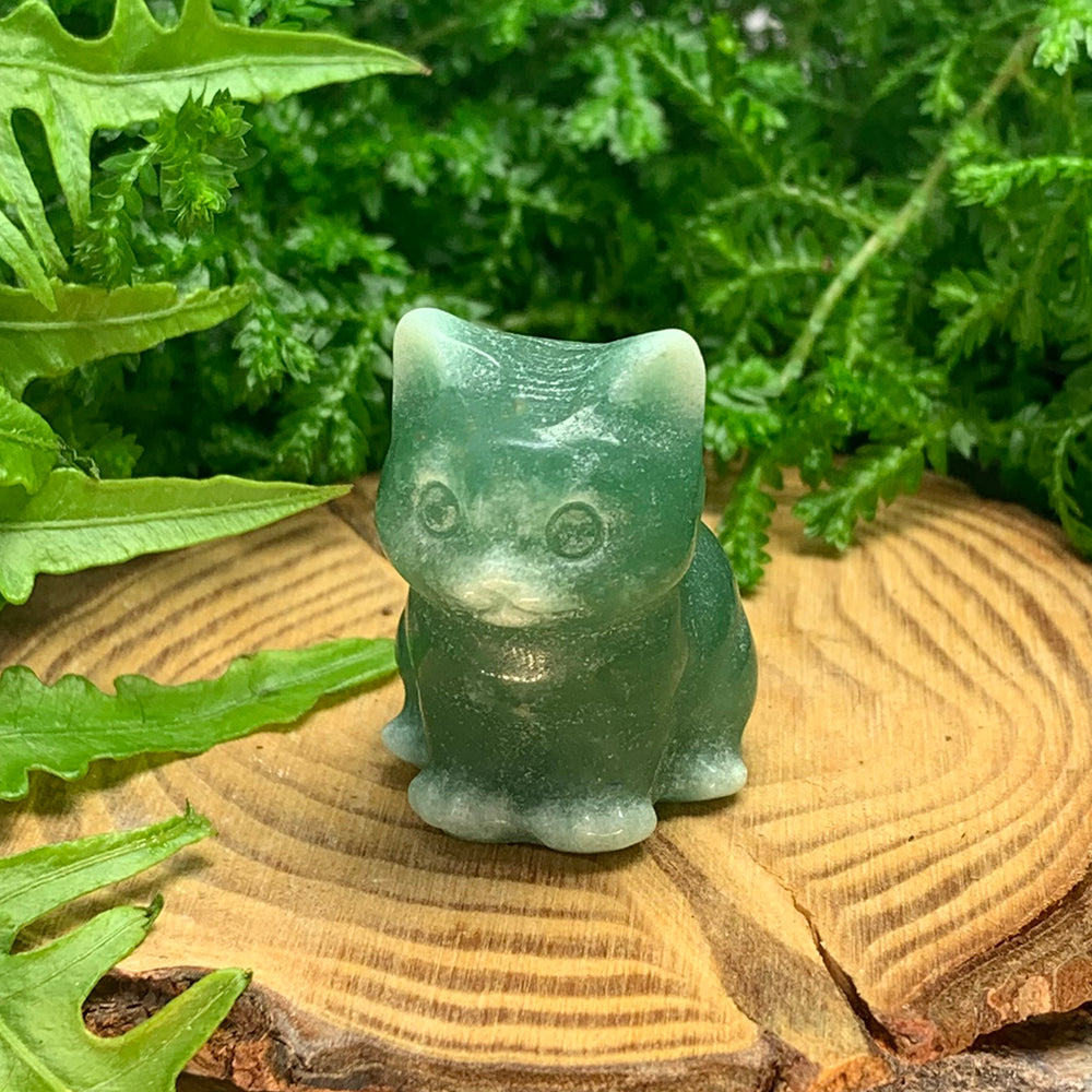 Crystal Animal Spirit Totems: Green Quartz Cat – Spirit Magicka