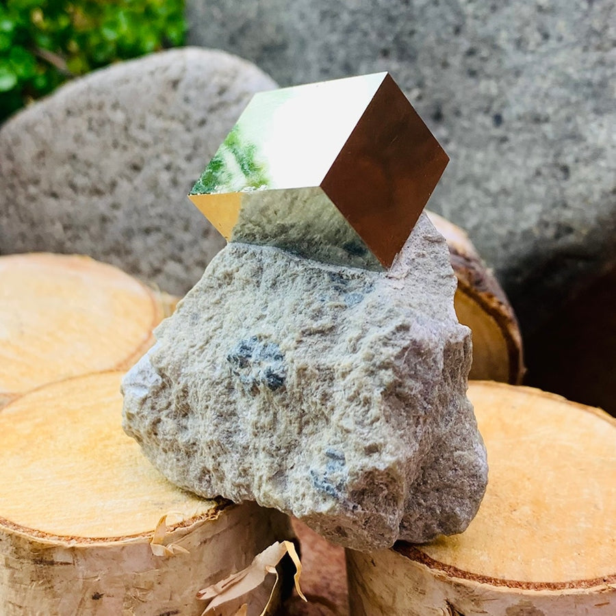 Pyrite Cubes In Matrix (Natural Formed) – Spirit Magicka