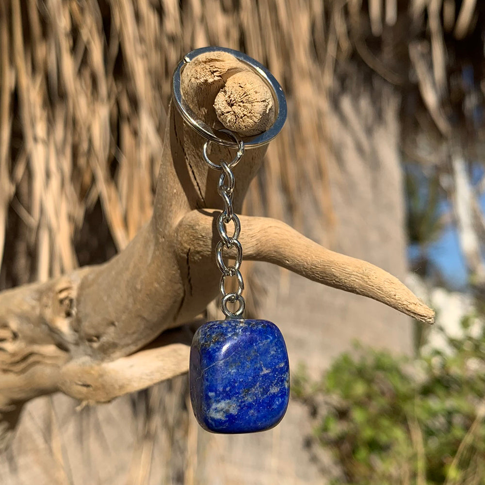 Lapis Lazuli Crystal Keychain – Spirit Magicka