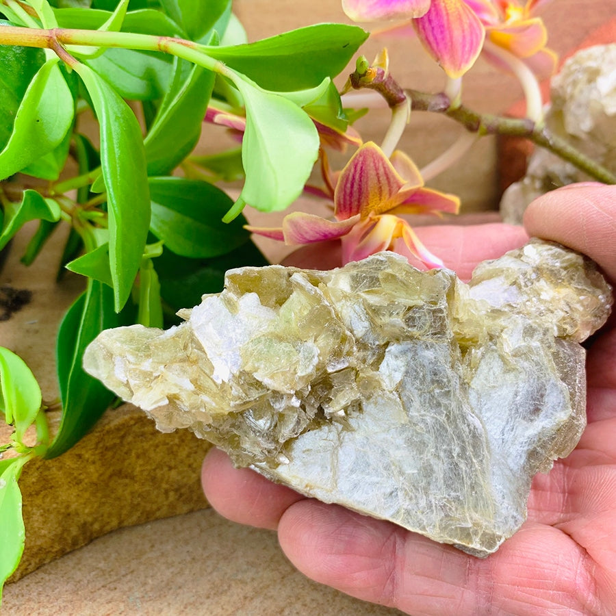 Natural Golden Mica Cluster – Spirit Magicka