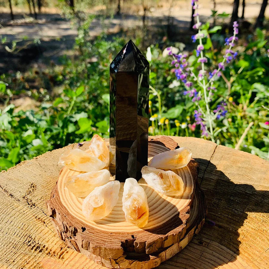 PRIZE WINNER! Obsidian & Citrine 9 PC Set – Spirit Magicka