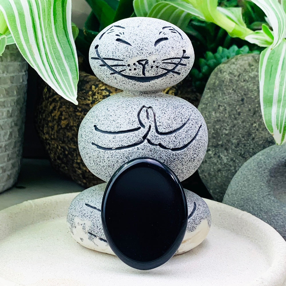 Obsidian Worry Stone – Spirit Magicka