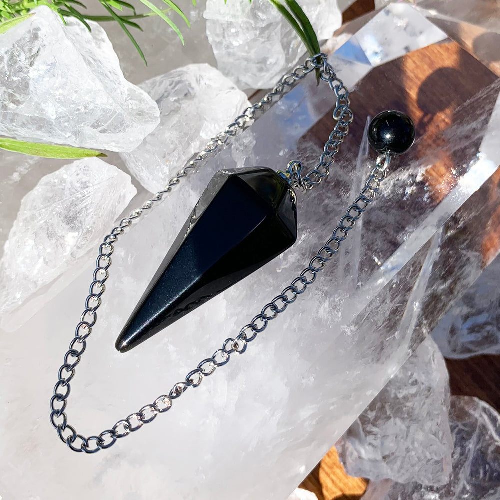 Obsidian Crystal Pendulum – Spirit Magicka