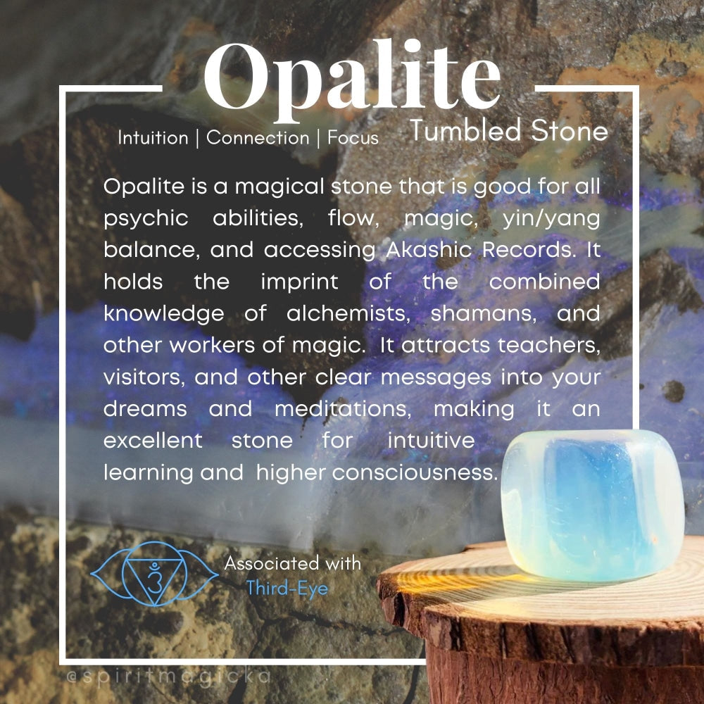 Opalite Tumbled Cube – Spirit Magicka