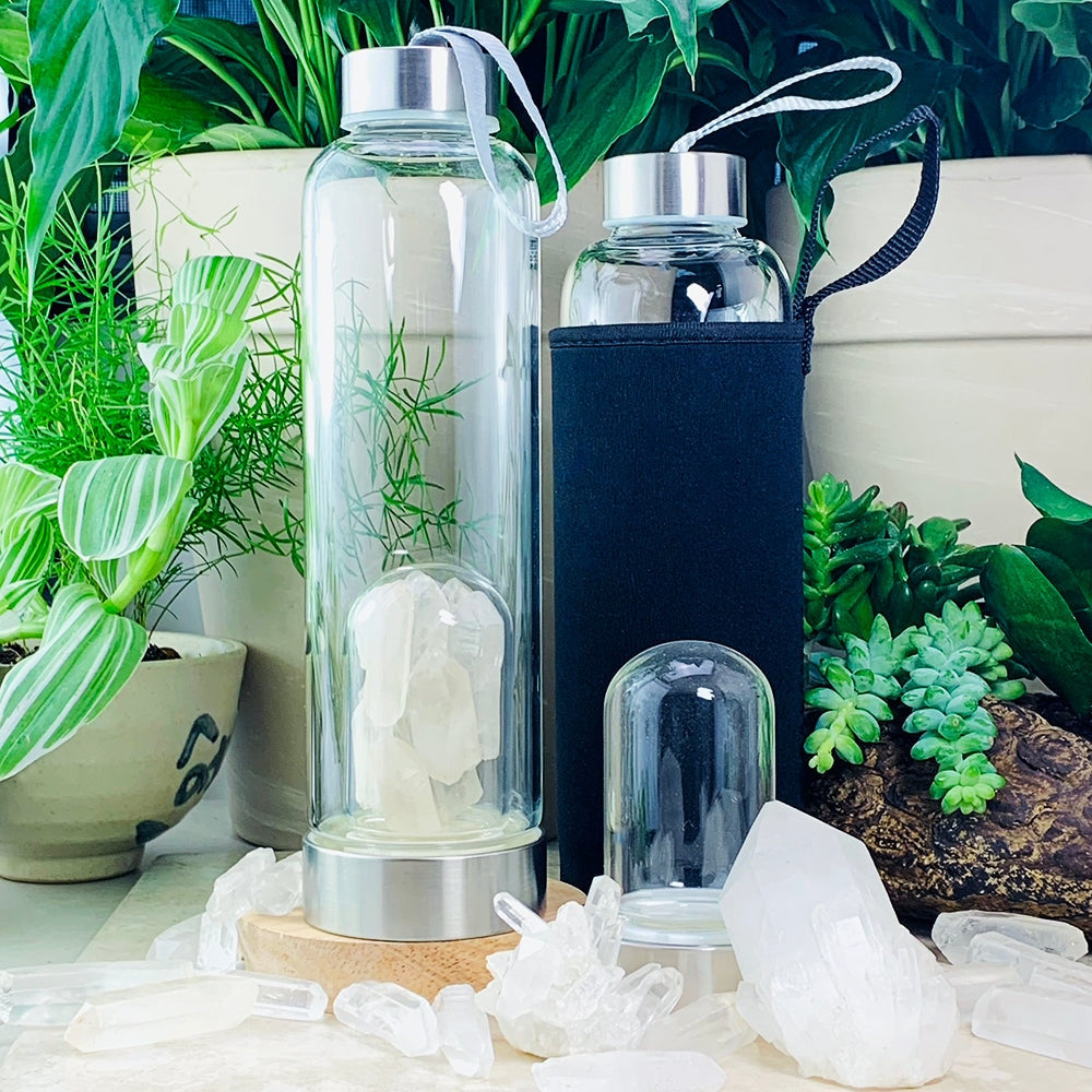 Quartz Shard Gem Pod Water Bottle 💧 – Spirit Magicka