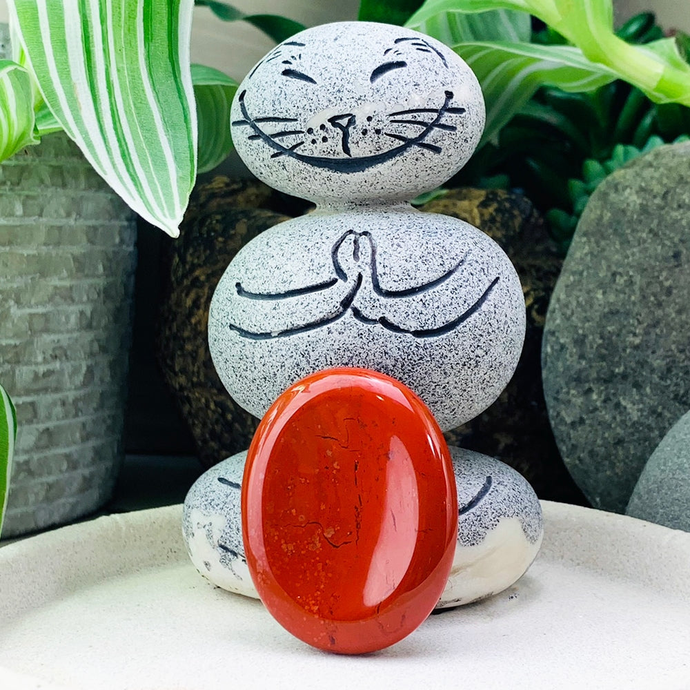 Red Jasper Worry Stone – Spirit Magicka