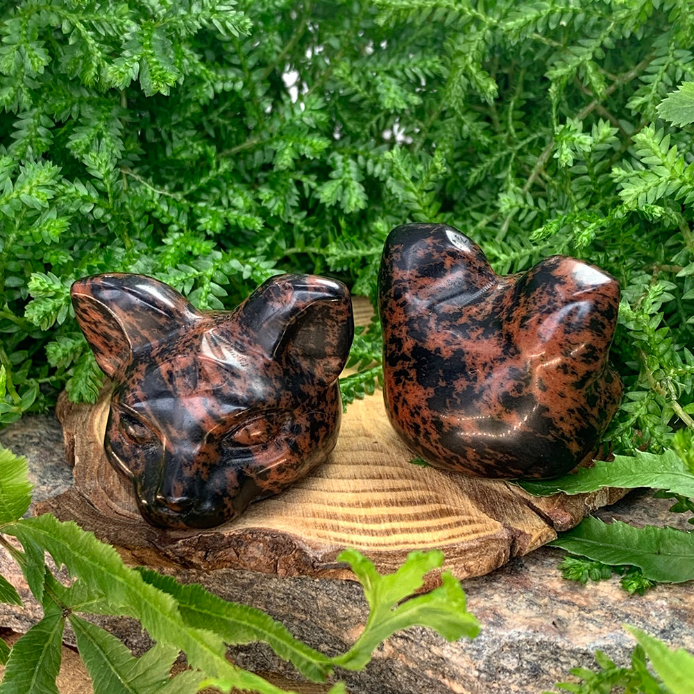 Crystal Animal Spirit Totems: Visionary Cat - Red Obsidian – Spirit Magicka
