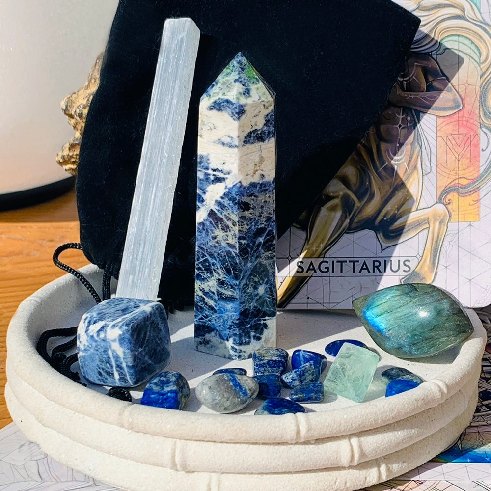 ♓ Sagittarius - Zodiac Crystal Set – Spirit Magicka