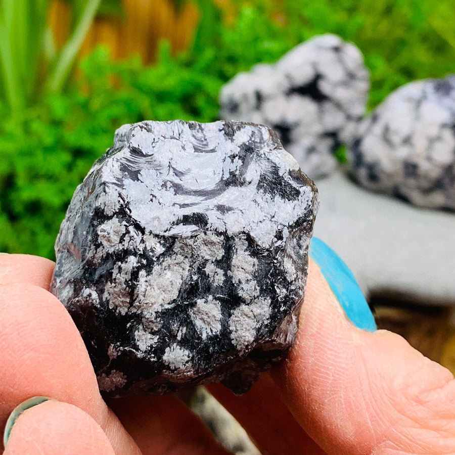 Snowflake Obsidian Rough Natural Stone – Spirit Magicka
