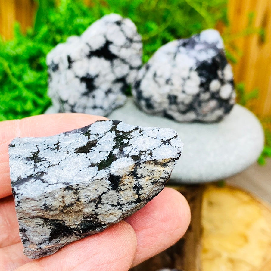 Snowflake Obsidian Rough Natural Stone – Spirit Magicka