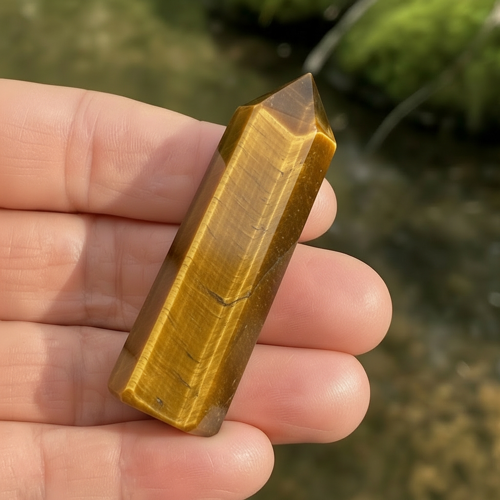 Tiger's Eye Mini Crystal Point – Spirit Magicka