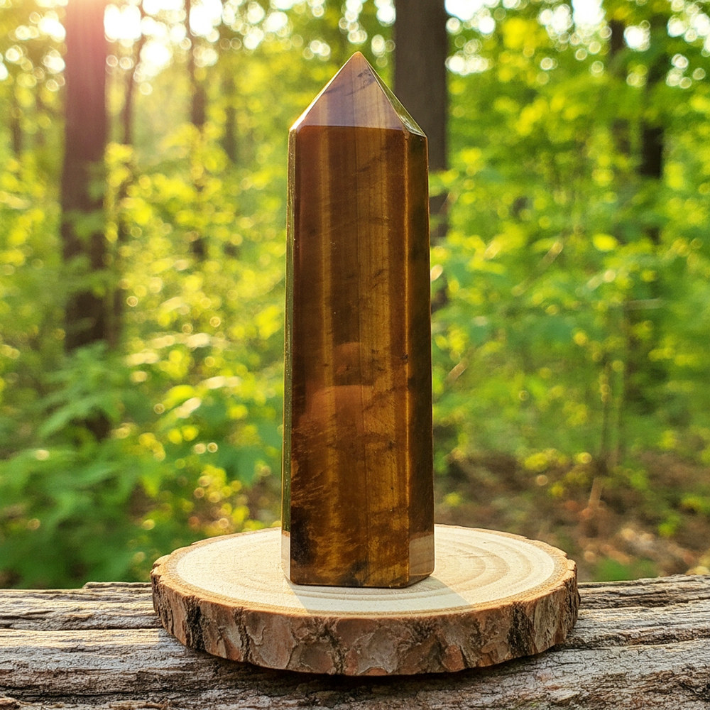 Tiger's Eye Mini Crystal Point – Spirit Magicka