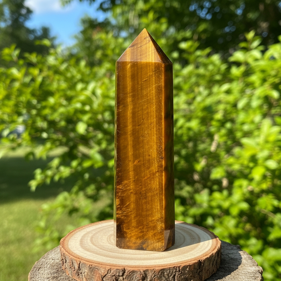 Tiger's Eye Mini Crystal Point – Spirit Magicka