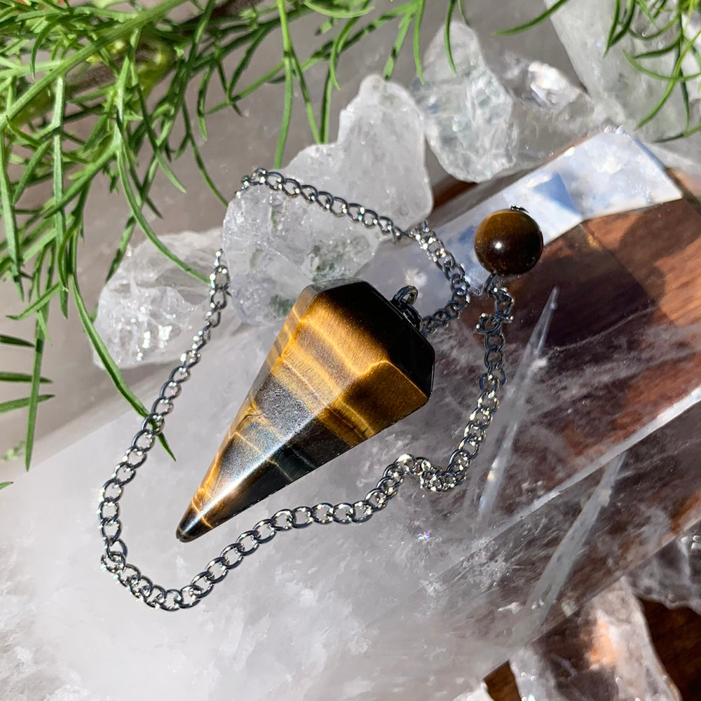 Tiger's Eye Crystal Pendulum – Spirit Magicka